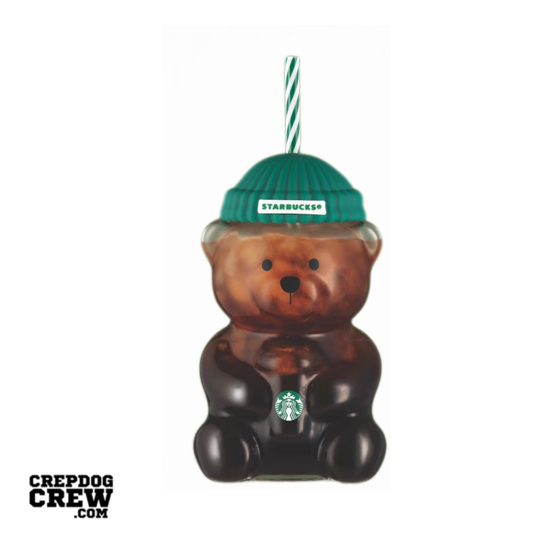 Starbucks Bear Bearista Glass Tumbler Cup