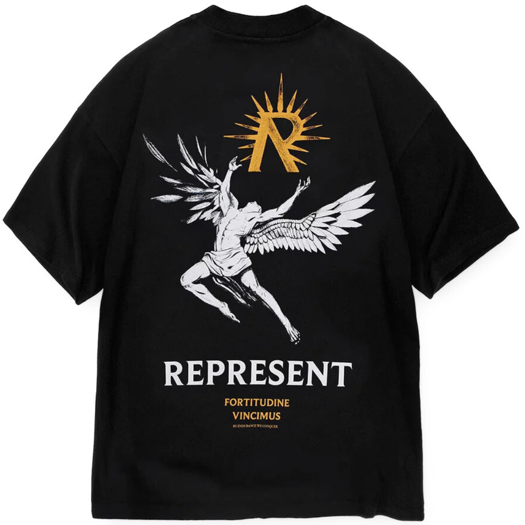 Represent Icarus black T Shirt