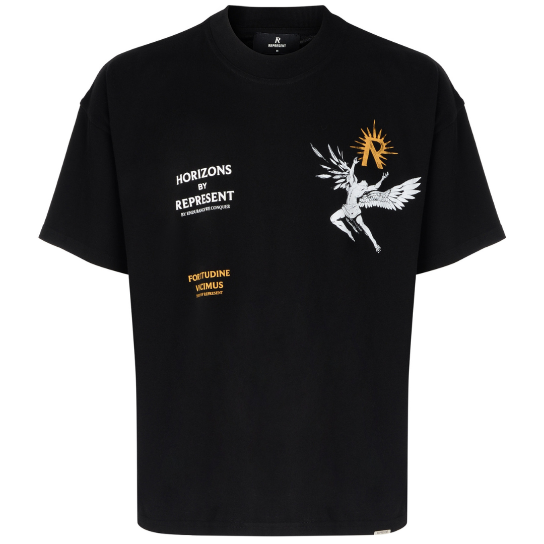 Represent Icarus black T Shirt